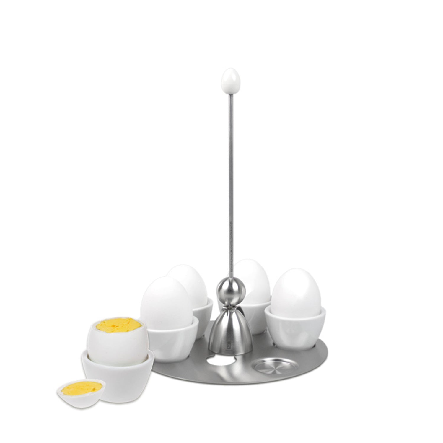 Miro egg cup tray "Miro" and Clack egg shell breaking point maker ...